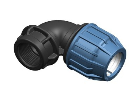 STEMAX-Wassertechnik - PP Winkel 90° klemm x IG - DVGW / PN16